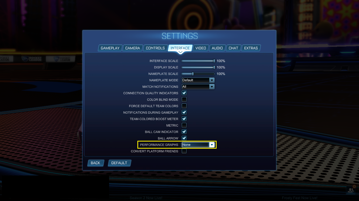 Rocket League performance and network graphs (PC Only) – Rocket League ...